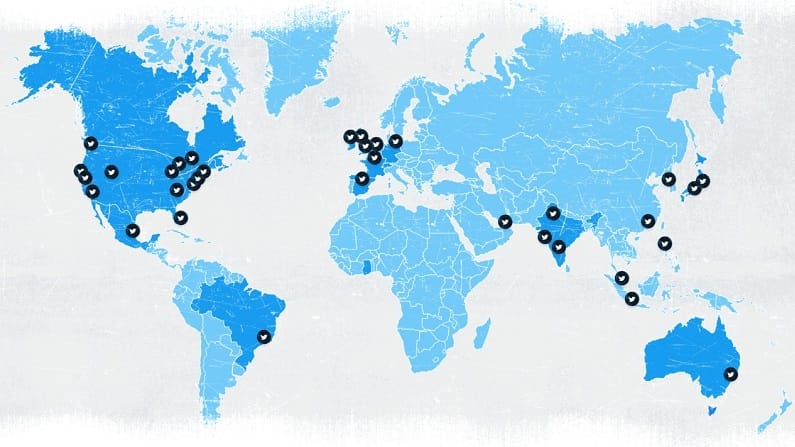Twitter website displays a distorted map of india jk ladakh shown as a ...